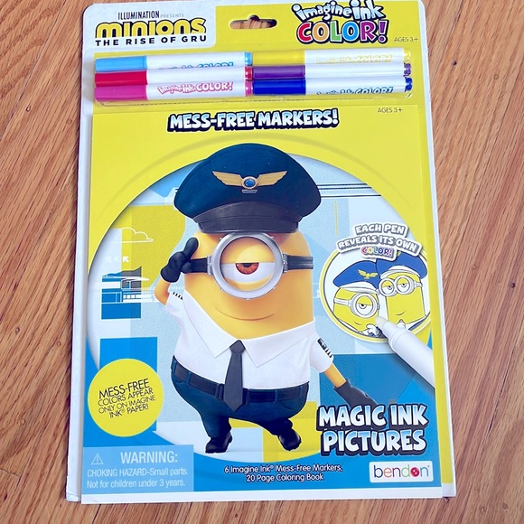 Bendon | Other | New Minion Imagine Ink Coloring Book | Poshmark